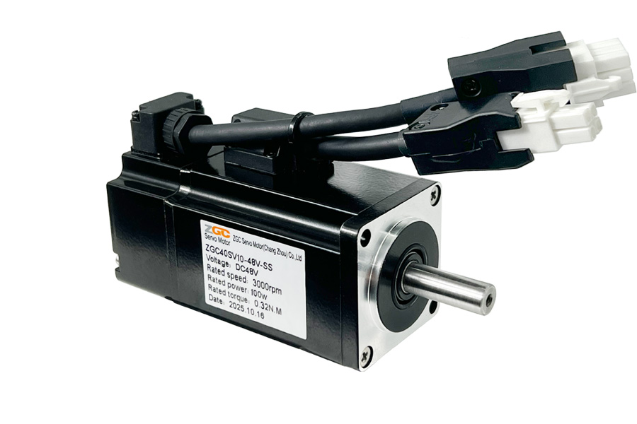 ZGC40SV10 Series 100W Compact Servo Motor，40mm Low Inertia, High ...